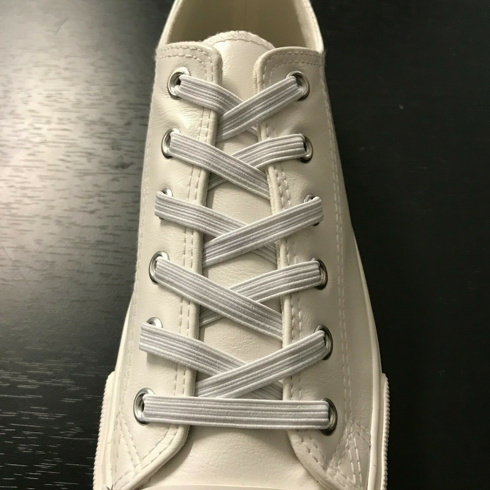 1 pair No Tie Flat Shoe laces System w/ Elastic Laces Casual Unisex ...