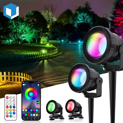 IP68 Smart LED Spotlight Control with APP & Remote RGB Outdoor Fountain ...