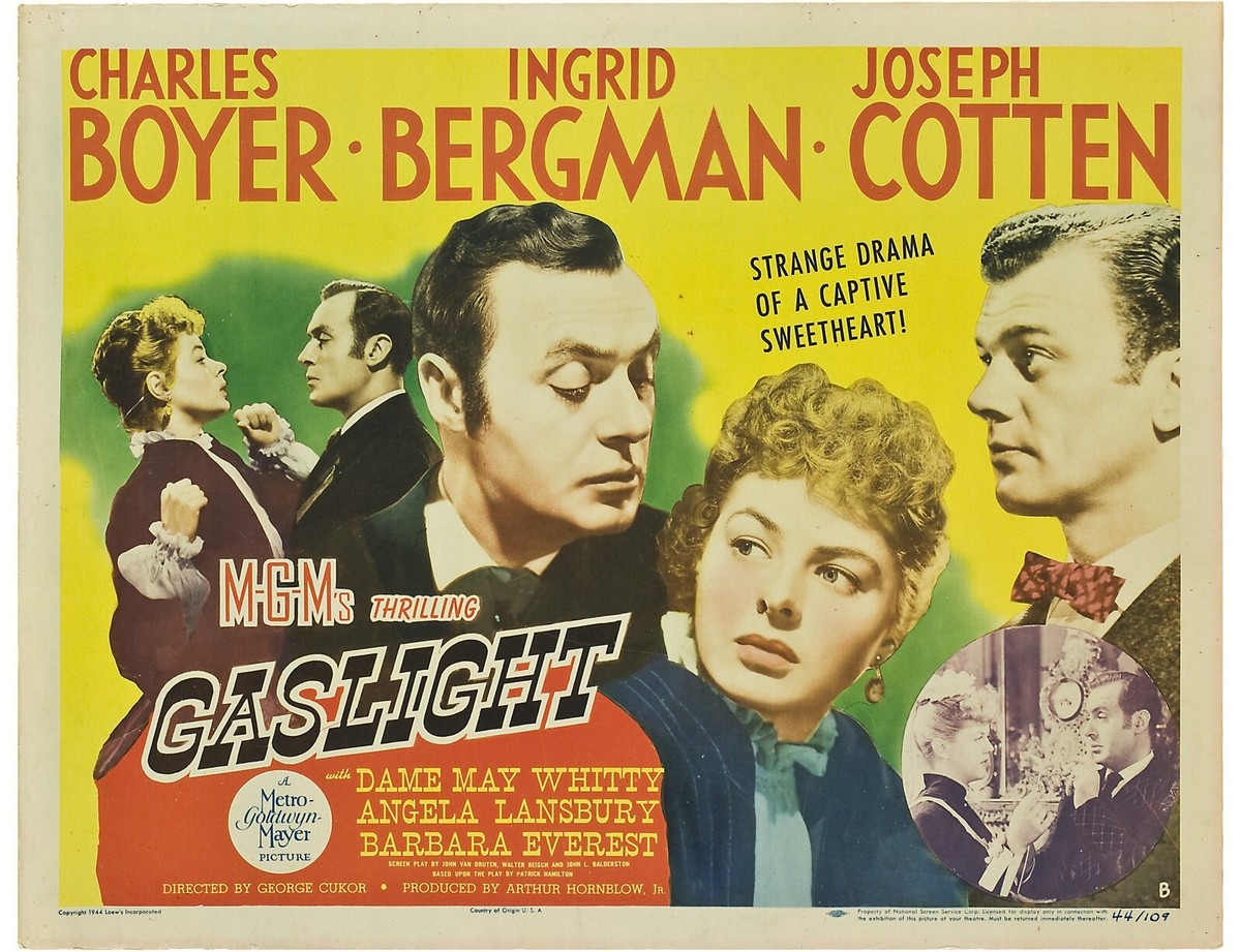 Original Print Ad 1944 Movie Ad Gaslight Charles Boyer