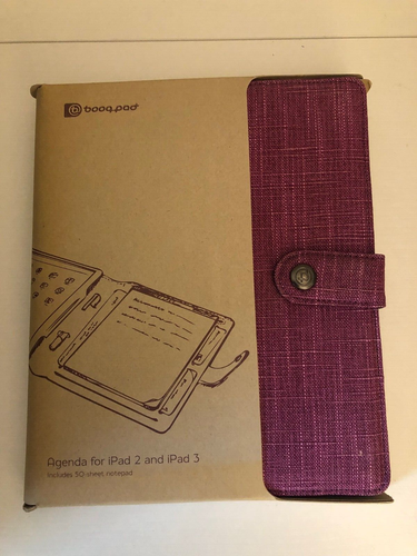 NEW Booq Booqpad Jute Agenda for iPad 2 and iPad 3 w/50 sheet notepad ...