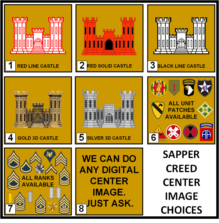 MC-BETTER: ARMY Sapper Creed ALL UNITS Aged Parchment FRAMED (B1) PERSONALIZED | eBay