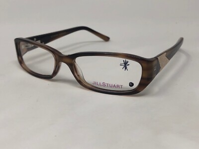 JILL STUART JS271-1 Eyeglasses Frame Petite 51-15-130 Brown Marble/Gold ...