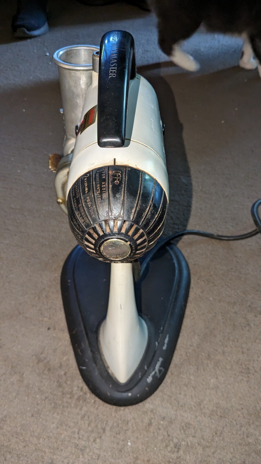 Vintage 1940s Sunbeam Mixmaster Mixer Model 9 with Meat Grinder Working ...