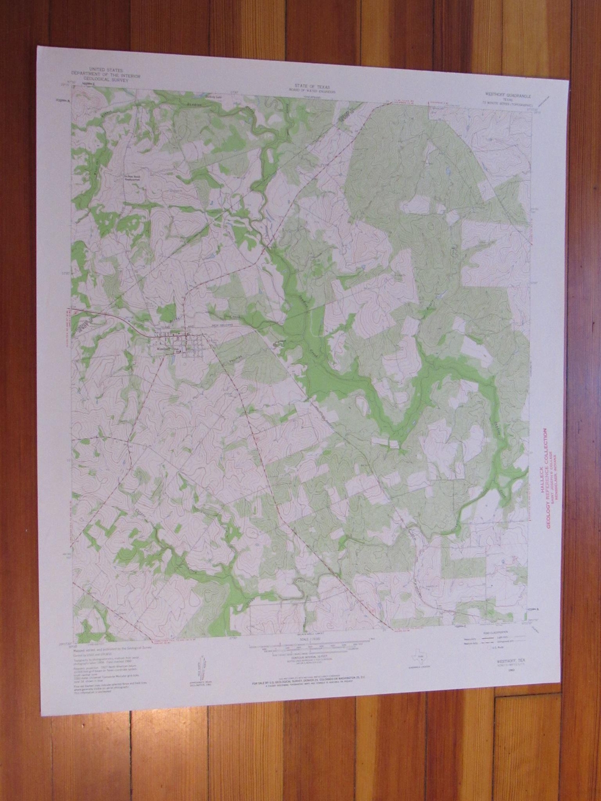 Westhoff Texas 1962 Original Vintage USGS Topo Map | eBay