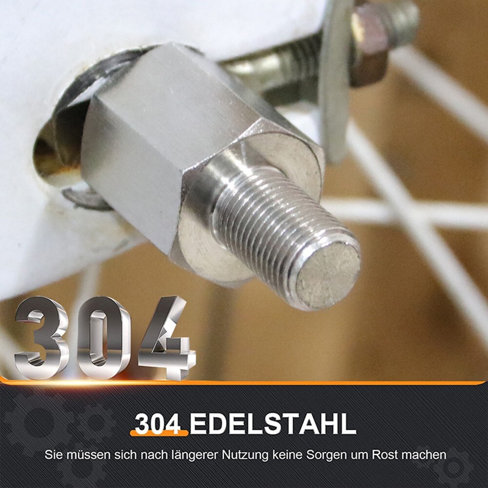 Connection Adapter Circular Threaded Holes M10 Solid Shafts Thread ...