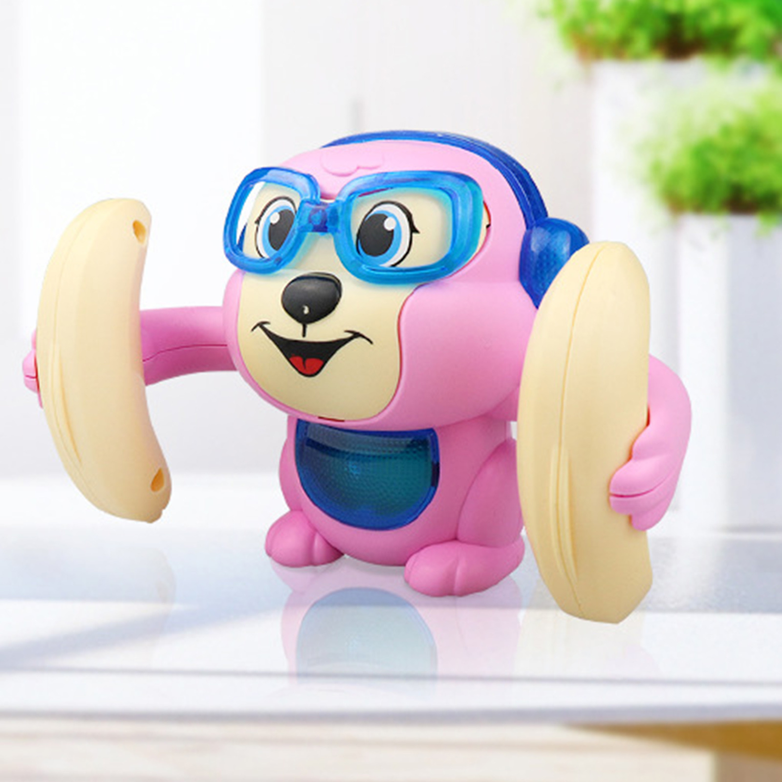 Baby Toy Lighting Effect Interactive Electric Flipping Dancing Monkey ...