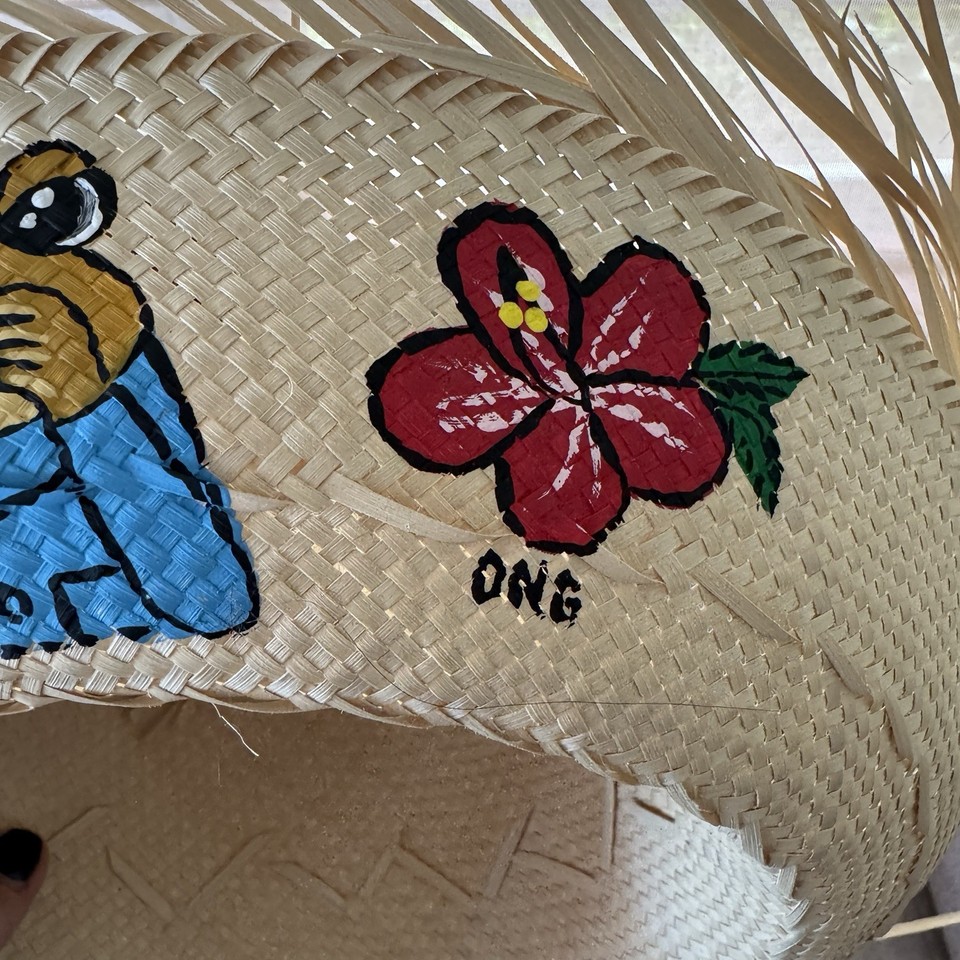 Bad Bunny Exclusive Hand-Painted Straw Hat — PR 2025 — Coquí, Flag ...