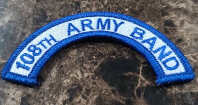 Vintage 108th Army Band Patch Blue/White | eBay