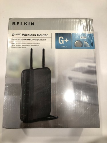 New! Belkin G+ MIMO Wireless Router Enhanced Home Connectivity F5D9231 ...