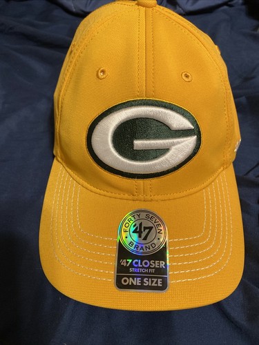 Green Bay Packers Hat Baseball Cap NFL Football 47 Brand Yellow OSFA | eBay