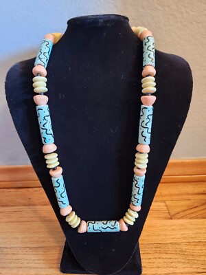 Ruby Z Candace Loheed Ceramic Pastel Necklace 32 Inch | eBay