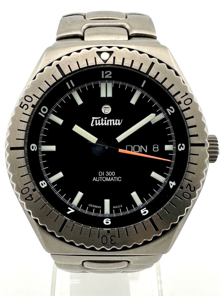 TUTIMA 629-02 Military DI300 Automatic Titanium Black Dial 42mm Men's ...