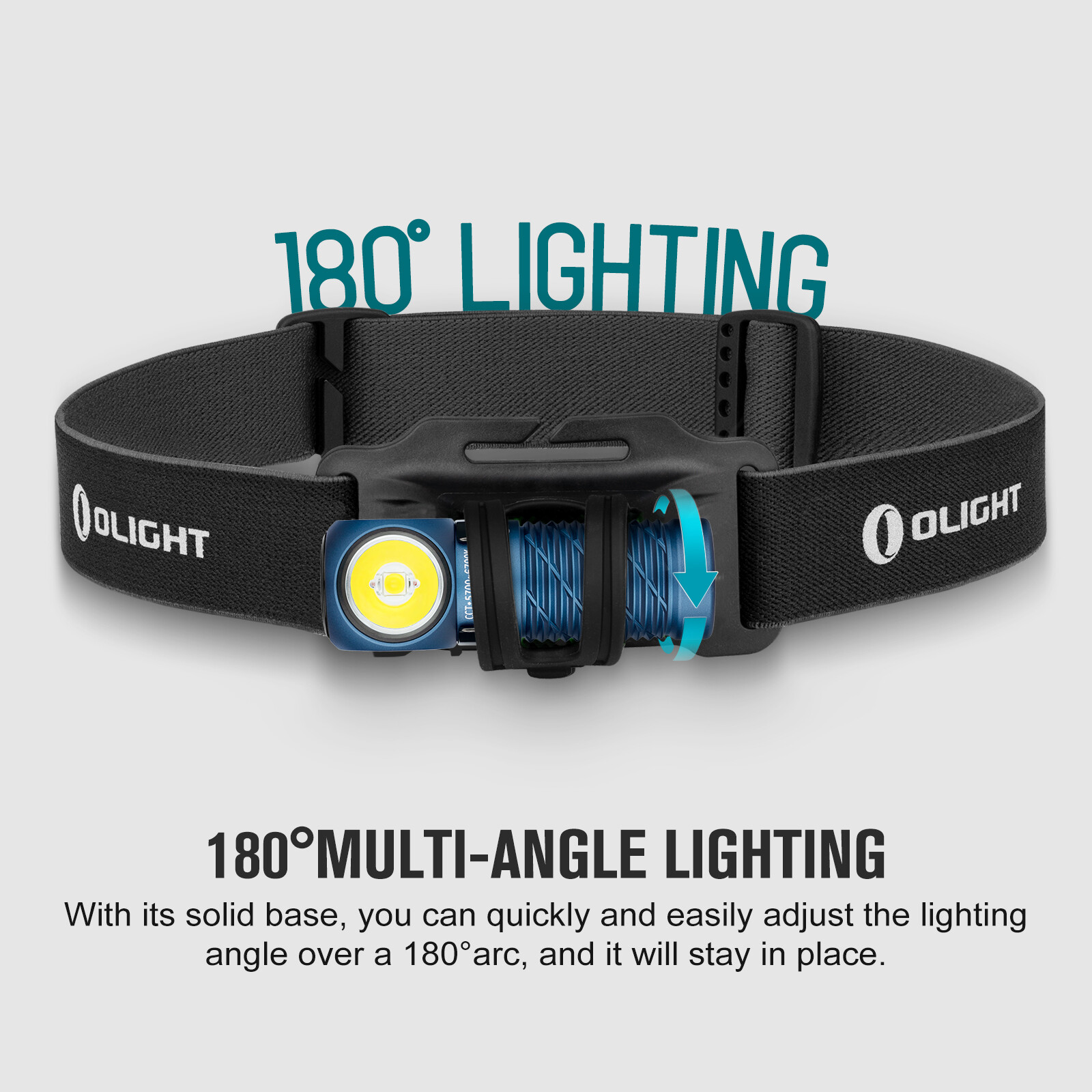 OLIGHT Perun 2 Mini LED Rechargeable Headlamp Right-Angle Flashlight ...