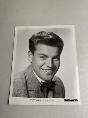 ROBERT WAGNER early portrait VINTAGE PHOTO handsome young actor | eBay