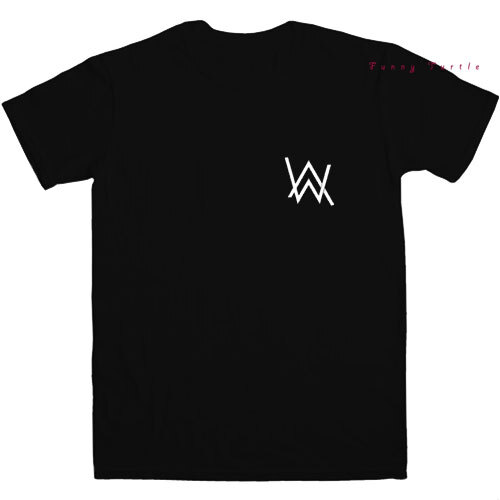 Alan Walker Logo Black T shirt AW Walkers Music | eBay