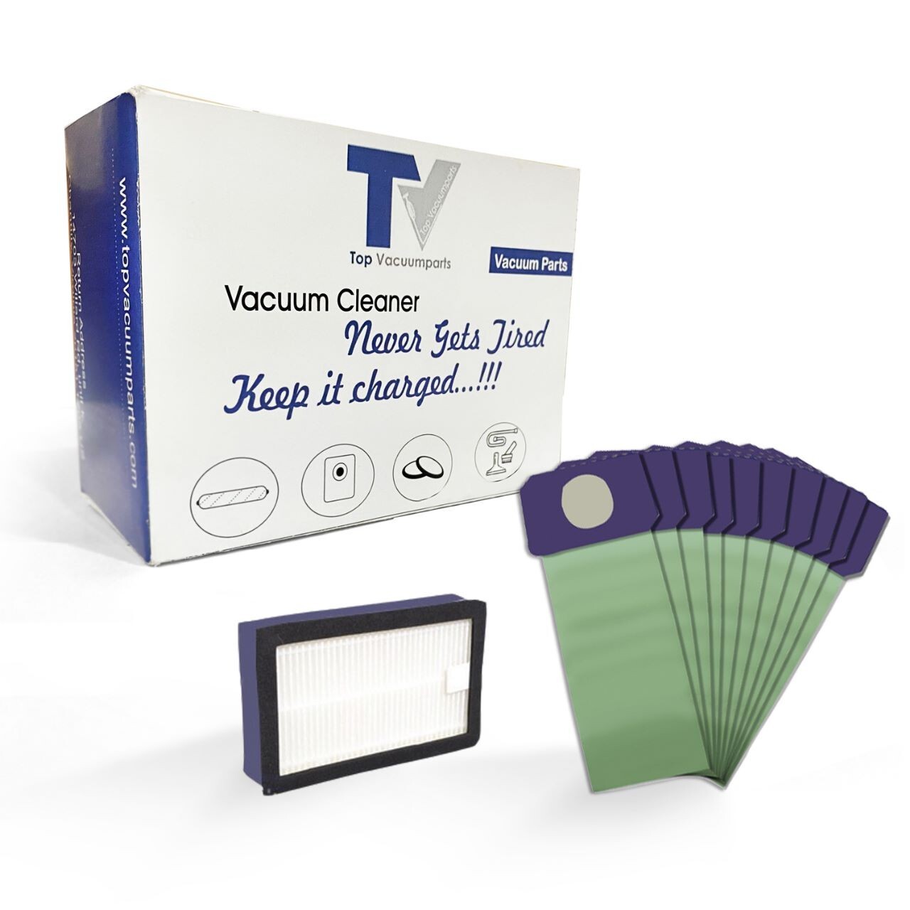 Fits For Proteam ProForce 1500, 1500XP, 1200XP Vacuum 10 Bags & 1 ...