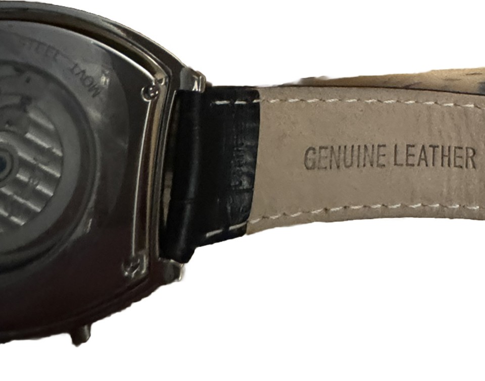 Eberle Automatic Luxury Watch E916-579 3ATM WR Genuine Leather Band-New ...