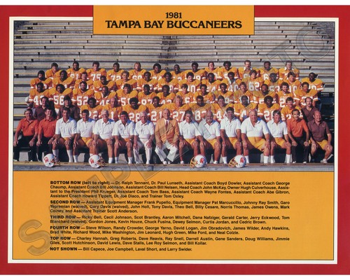 1981 TAMPA BAY BUCCANEERS FOOTBALL NFL TEAM 8x10 PHOTO PICTURE | eBay