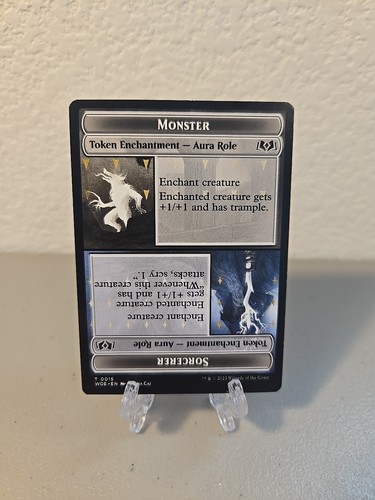 MTG Monster Sorcerer Royal Young Hero Double Sided Token MP Wilds Of ...