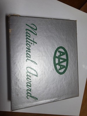 Vintage AAA National Award UNUSED License Plate Topper NOS in Box | eBay