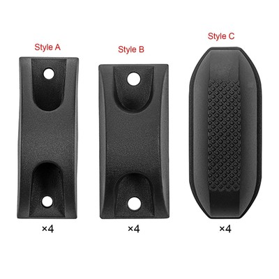 4x luggage foot pads suitcase foot black replacement suitcase side feet ...