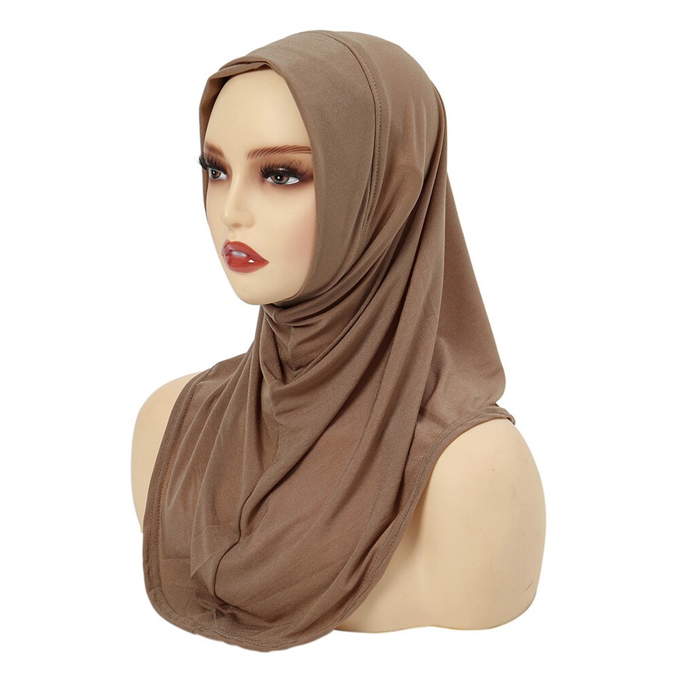 Islamic Full Cover Underscarf Hijab Women Muslim Instant Scarf Wrap ...