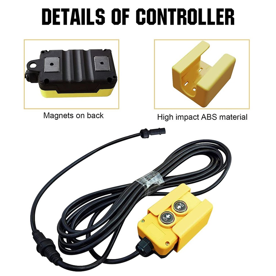 3 Wire Dump Trailer Remote Control Switch for Single-Acting Hydraulic ...