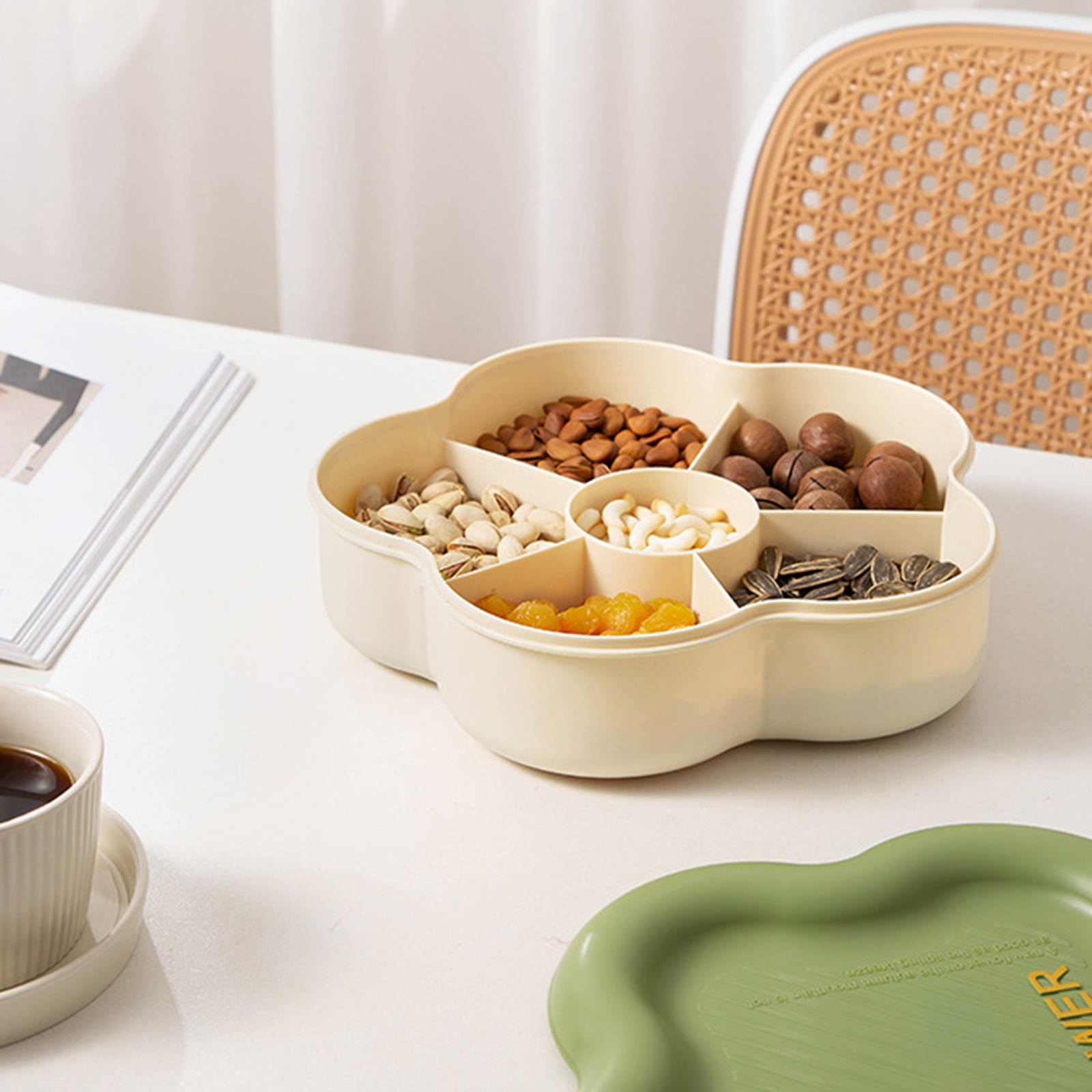 Appetizer Tray with Lid Store Nuts Anti-deformed Food Storage Tray ...