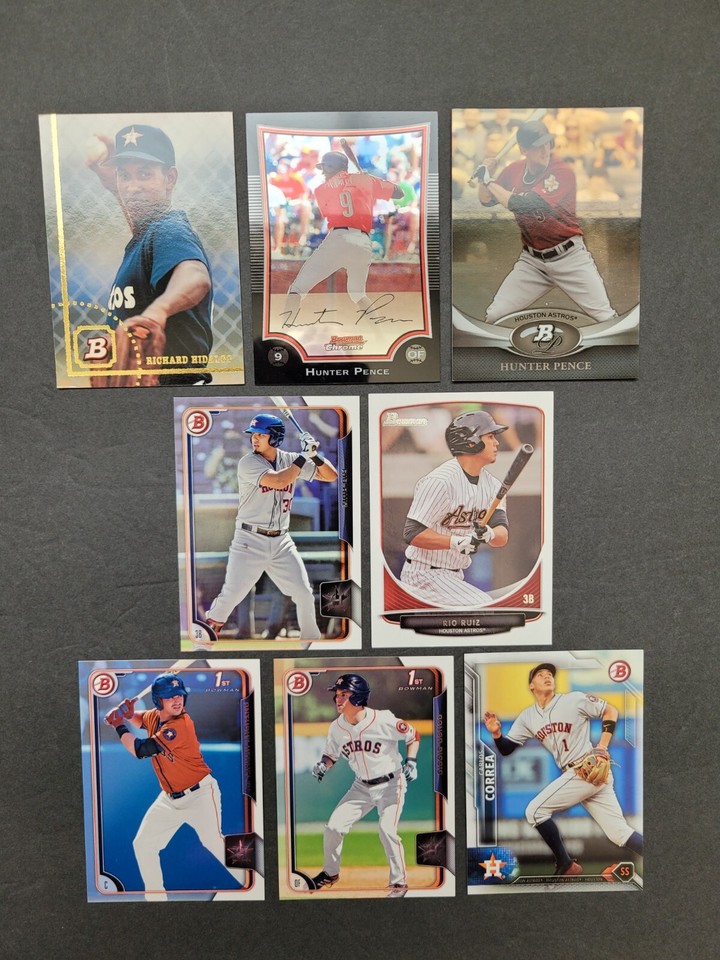 HOUSTON ASTROS CARDS Your Pick TOPPS BOWMAN 2007-2017 Rookies Stars ...