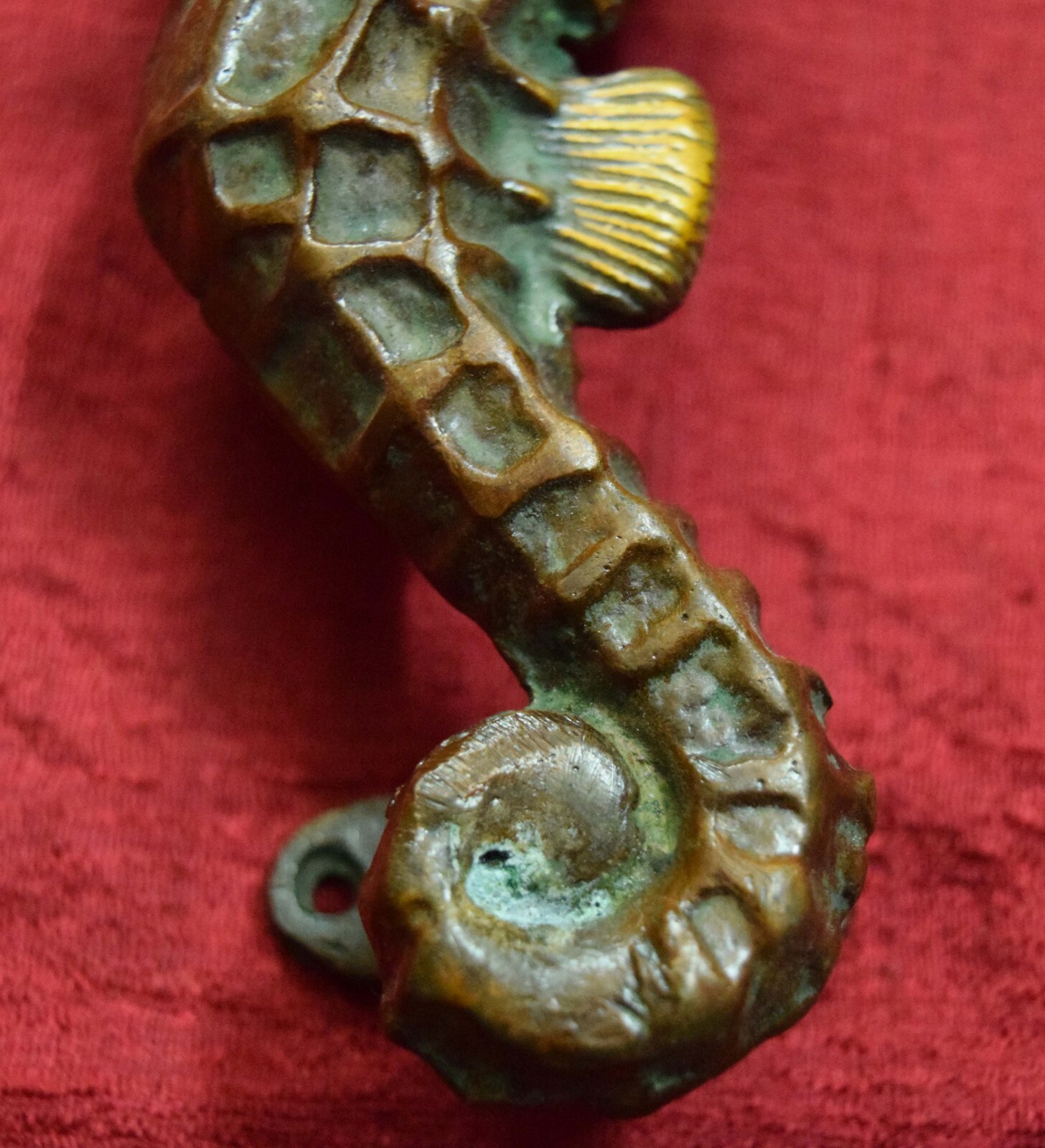 Nautical Theme Decorative Door Handle Pair Sea Horse Gate Furnish ...