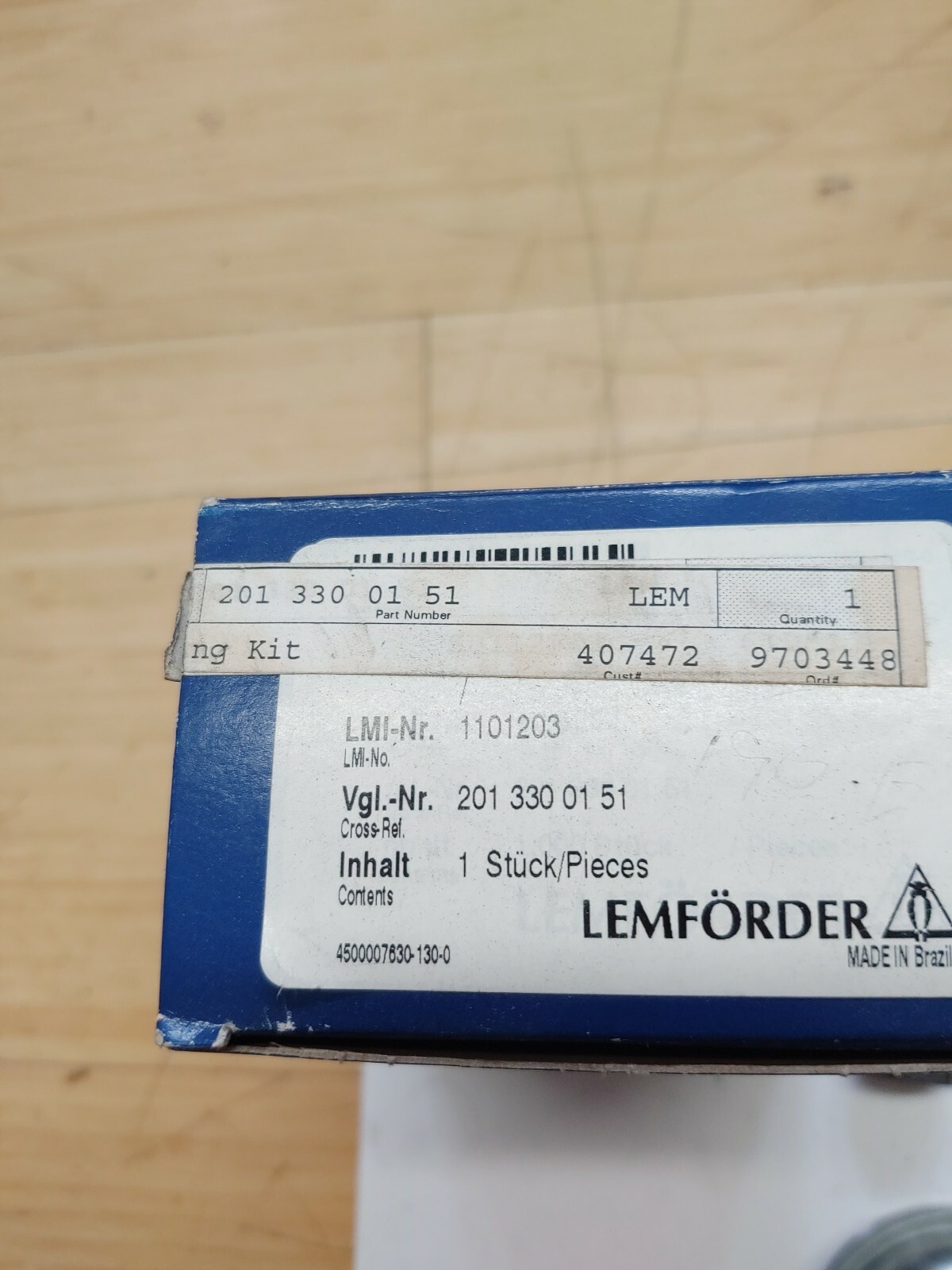 Mercedes Lemforder Wheel Bearing Complete Kit 2013300151 New W201 190 ...