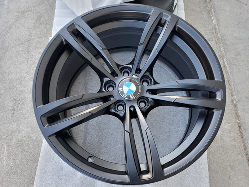 Original 19" BMW M3 M4 OEM 437M Satin Black 335 435 328 Wheels Rims ...