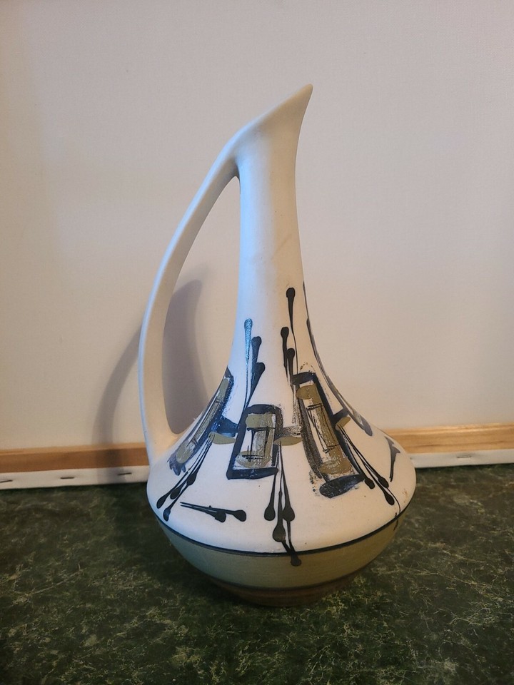 Harsa Israel Azaz Pottery Pitcher signed & hand painted, numbered | eBay