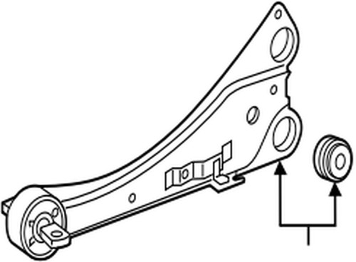 48760-12010 Toyota Arm assy, trailing, rear 4876012010, New Genuine OEM ...