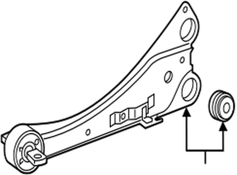 48760-12010 Toyota Arm assy, trailing, rear 4876012010, New Genuine OEM ...