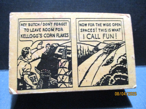 VINTAGE COMIC STRIP KELLOGGS CORN FLAKES AD RUBBER STAMP WD MT RARE | eBay
