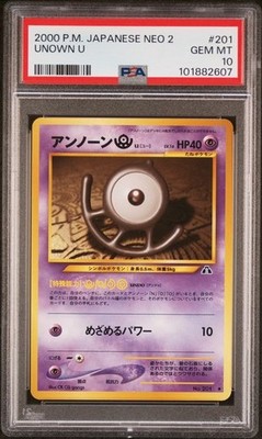 PSA 10 Unown U - Neo Discovery Japanese Pocket Monsters Perfect 10 | eBay