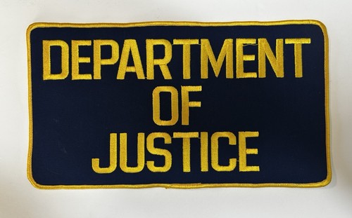 CALIFORNIA? CA DEPARTMENT OF JUSTICE JACKET PATCH POLICE D O J #PDD121 ...