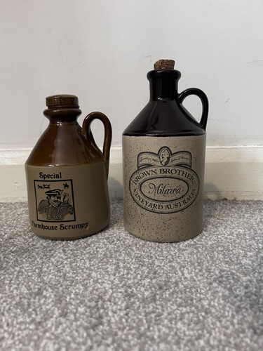 Stoneware Flagon Farmhouse scrumpy + Brow brothers Milawa. | eBay UK