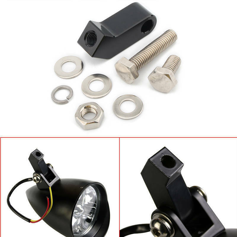 Motorcycle Headlight Mounting Block Bracket Extension Aluminum For ...