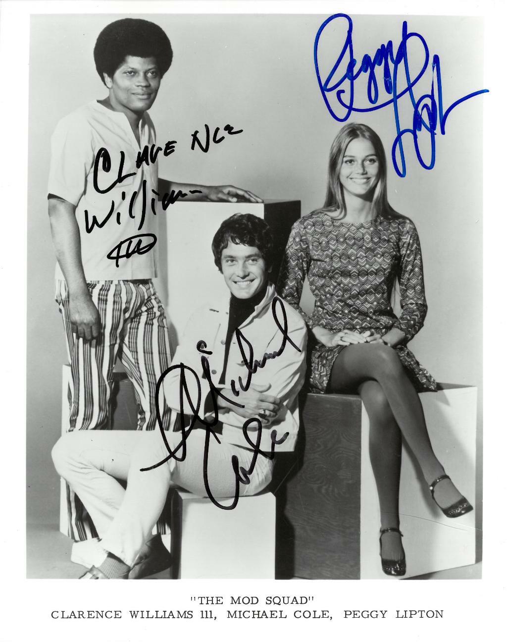Mod Squad Cast Peggy Lipton +2 Signed Autographed 8x10 B/W Photo ...