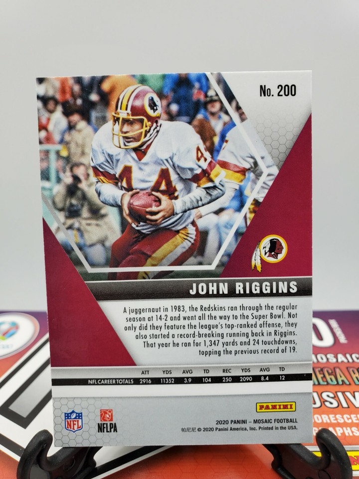 2020 Panini Mosaic Football #200 John Riggins Card | eBay