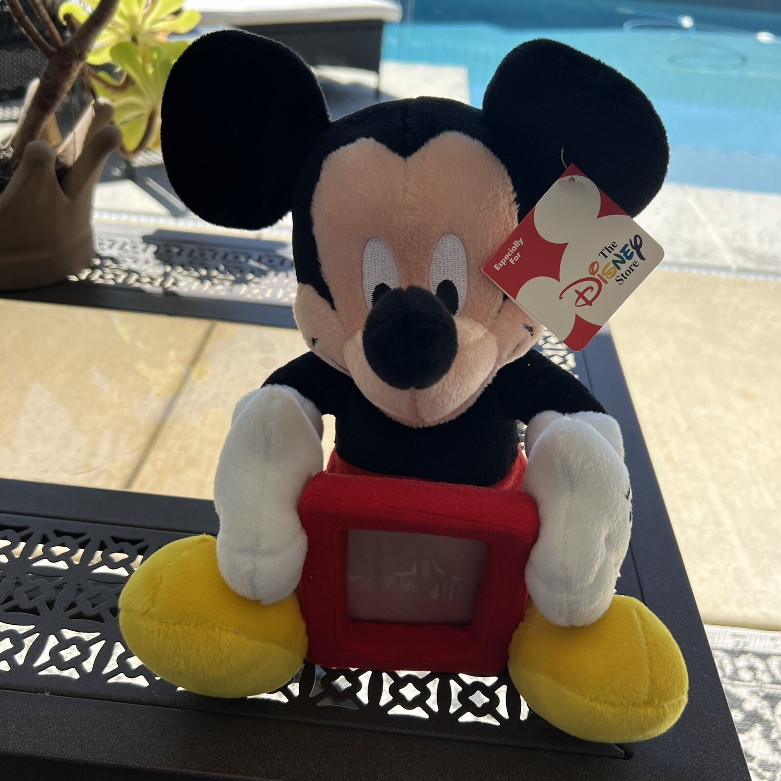Disney Store Mickey Mouse Plush Photo Frame Picture Stuffed Animal ...