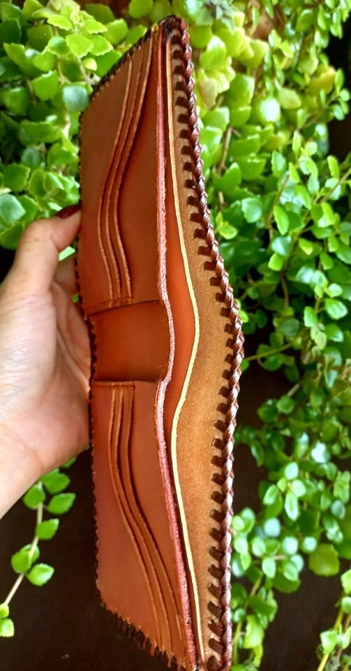 Cowboy Carved Wallet Handmade Western Cowboy Wallet Mens Bifold Wallet ...