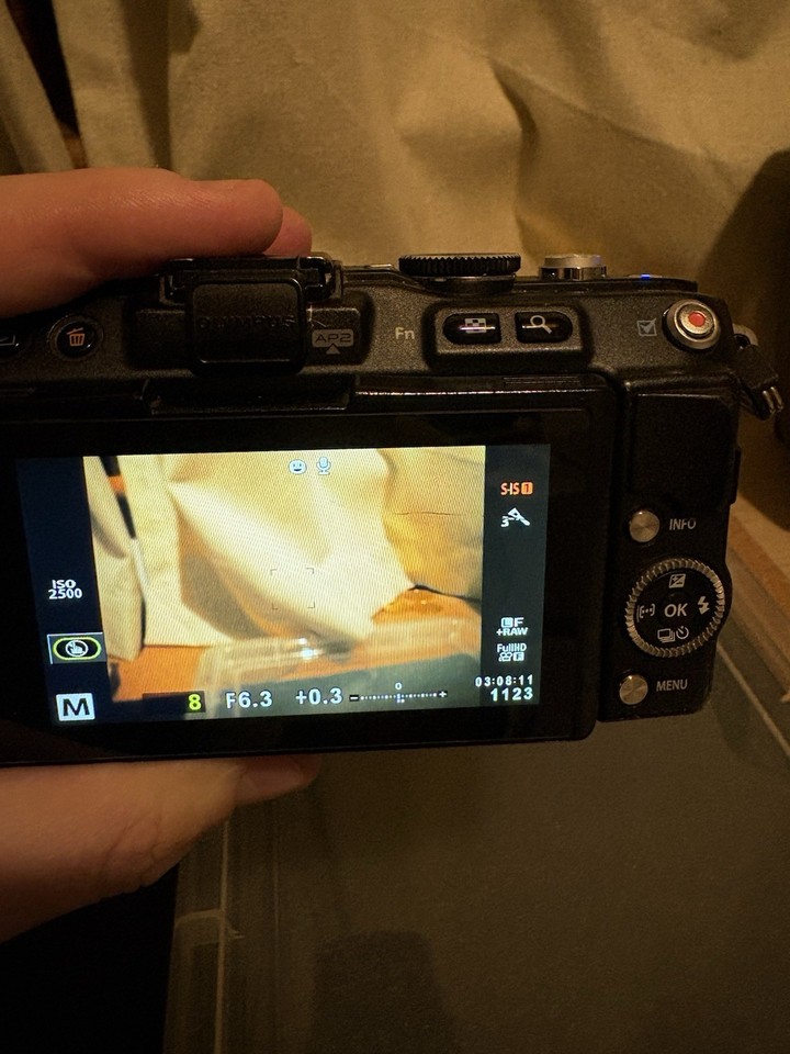 Olympus Pen Lite E-PL5 Black Mirrorless Digital Camera Body MFT Micro ...