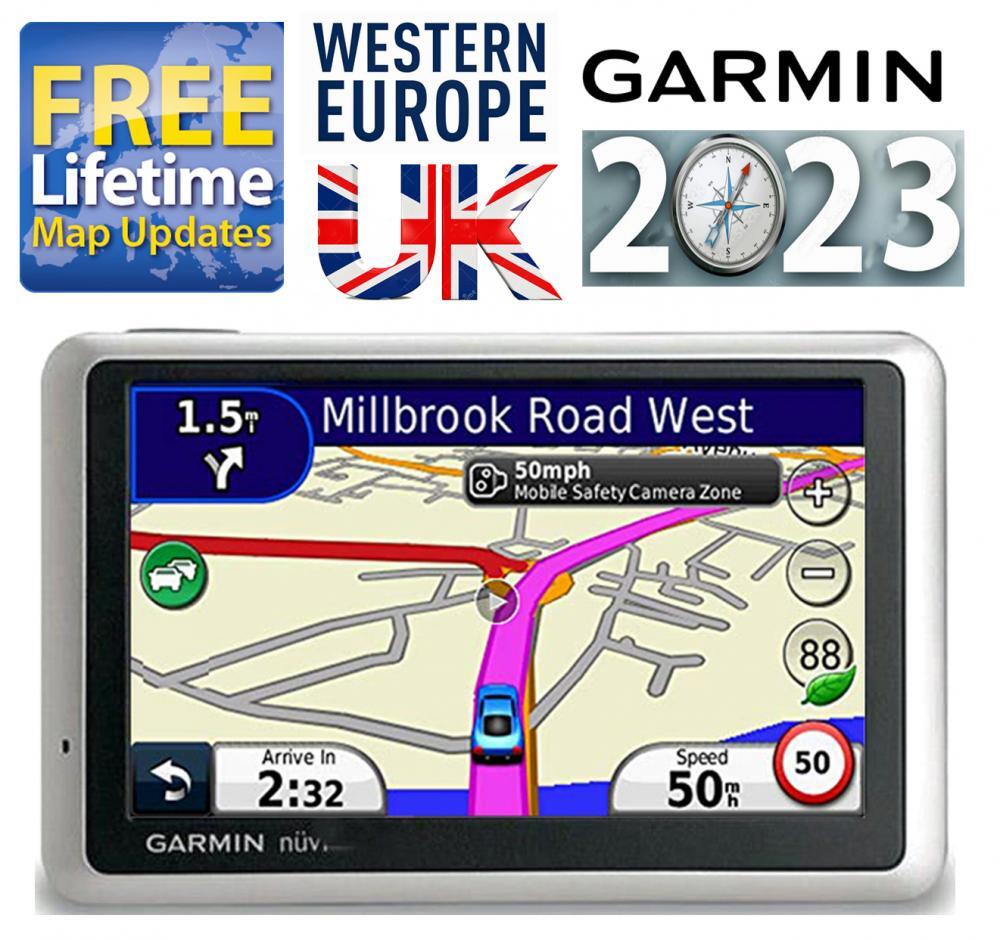 GARMIN 1340 SAT NAV LIFETIME MAPS UK WESTERN EUROPE 2023 VADER YODA ...