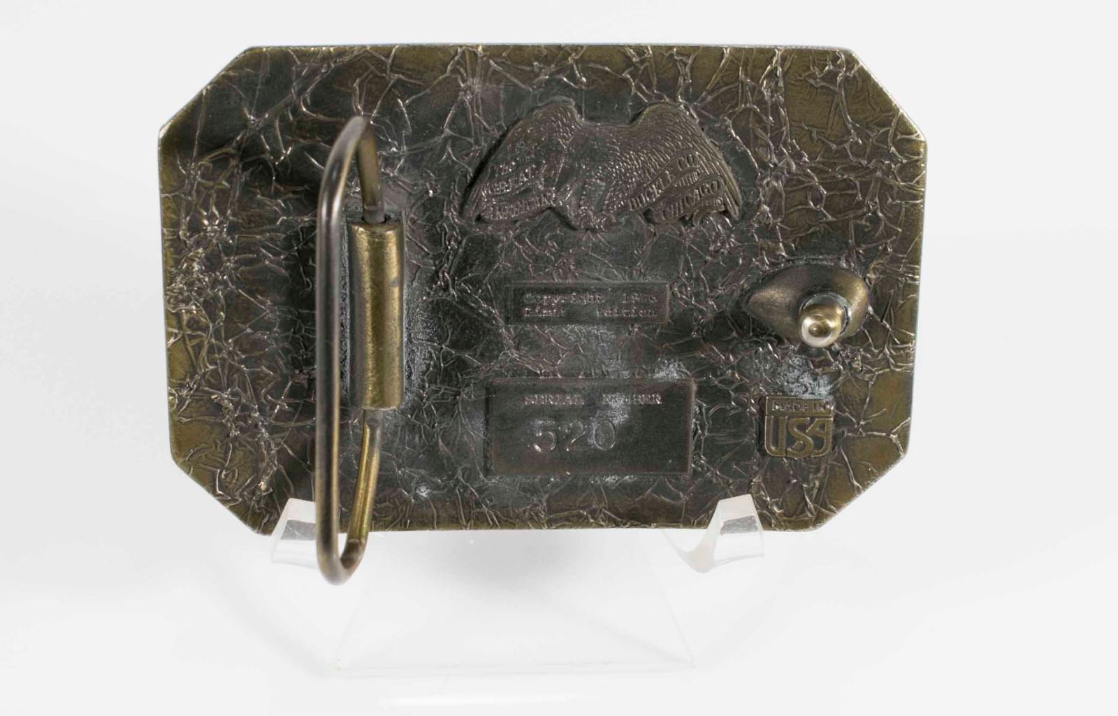 VINTAGE BUCKLE BELT "DEER" THE GREAT AMERICAN BUCKLE CO. EXCELLENT ...