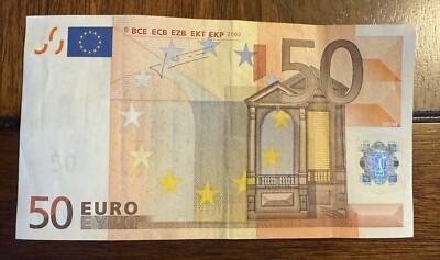 Rare 2002 50 Euro Bill Banknote | eBay
