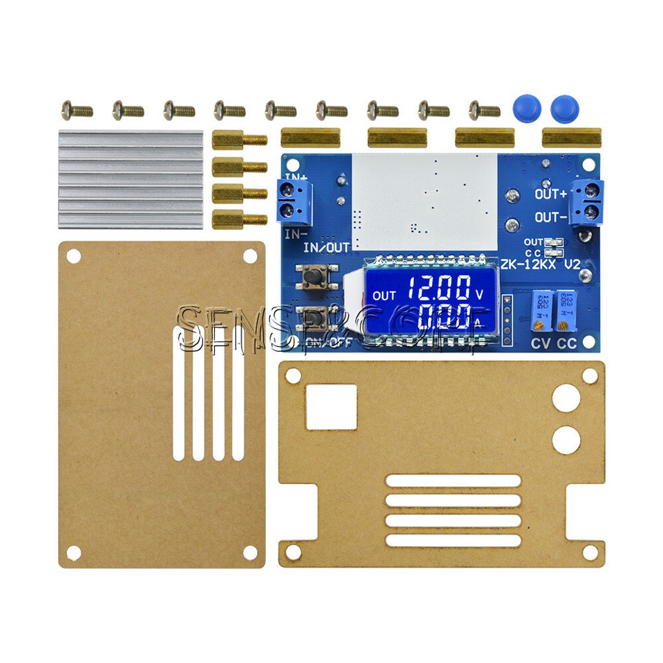 12A Adjustable Step Down Constant Voltage Current LCD Display Buck ...