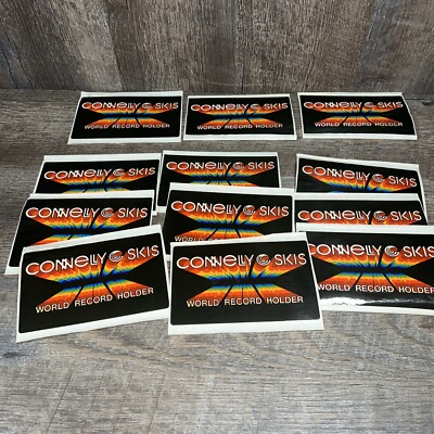 Vintage 1970-1980’s CONNELLY SKIS - World Champion Sticker NOS 1 Dozen ...